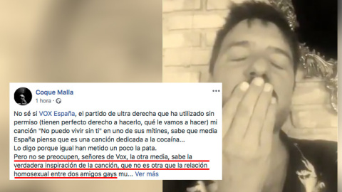 Vox usa una canción de Coque Malla para su mitin y el músico les deja ...