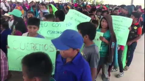 Marcha infantil contra la violencia en el estado mexicano de Guerrero ...