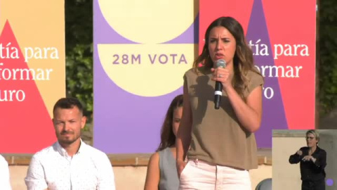 Irene Montero: "Sólamente hay una fuerza con la valentía necesaria para transformar" | Público