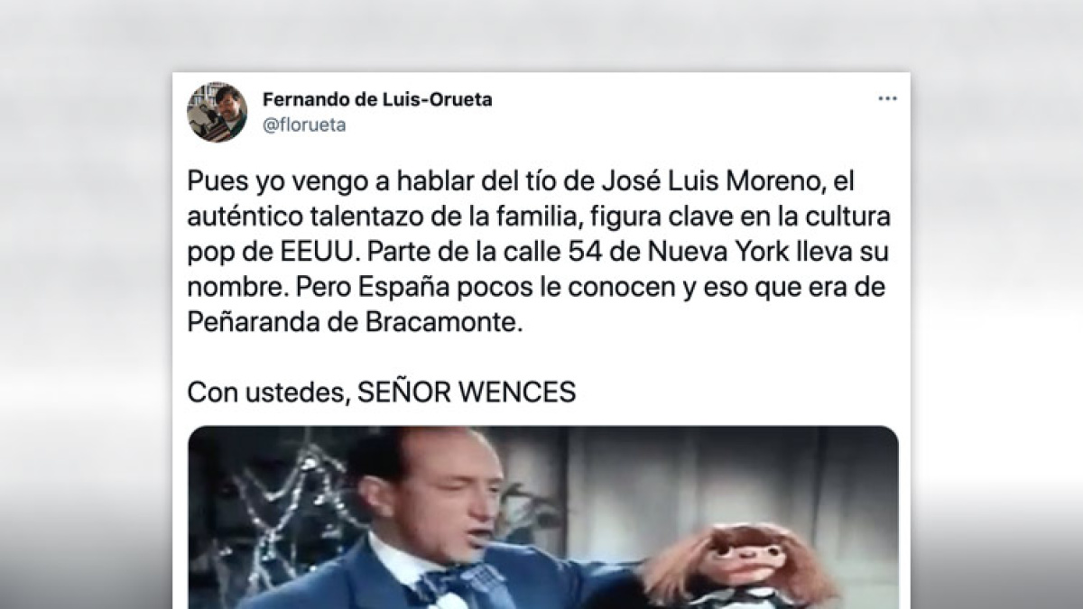 El hilo sobre el tío de José Luis Moreno que triunfó como ventrílocuo ...