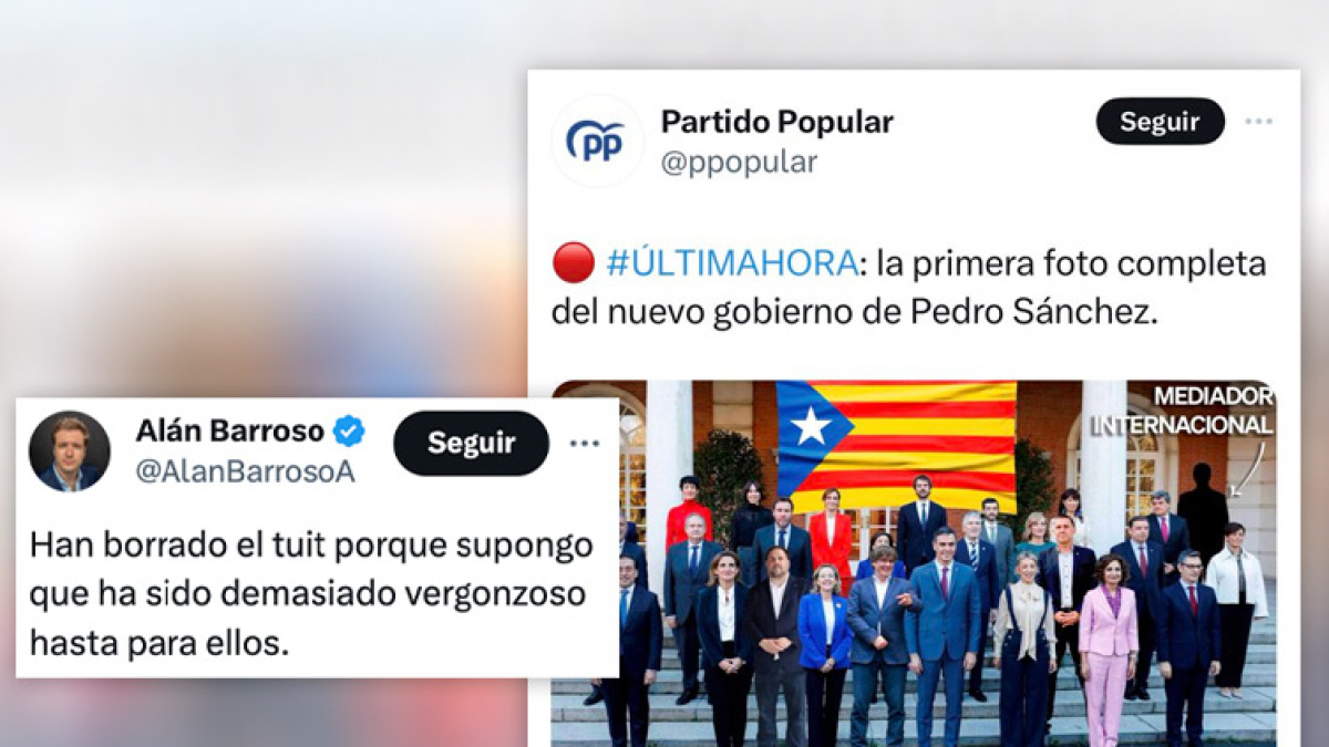 La foto que el PP ha tenido que borrar ante el choteo generalizado: "A ...
