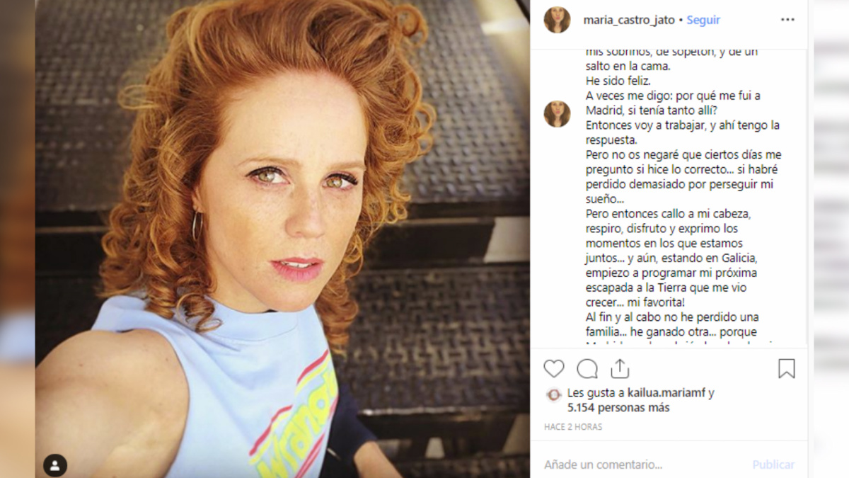 María Castro abre su corazón en Instagram | Público