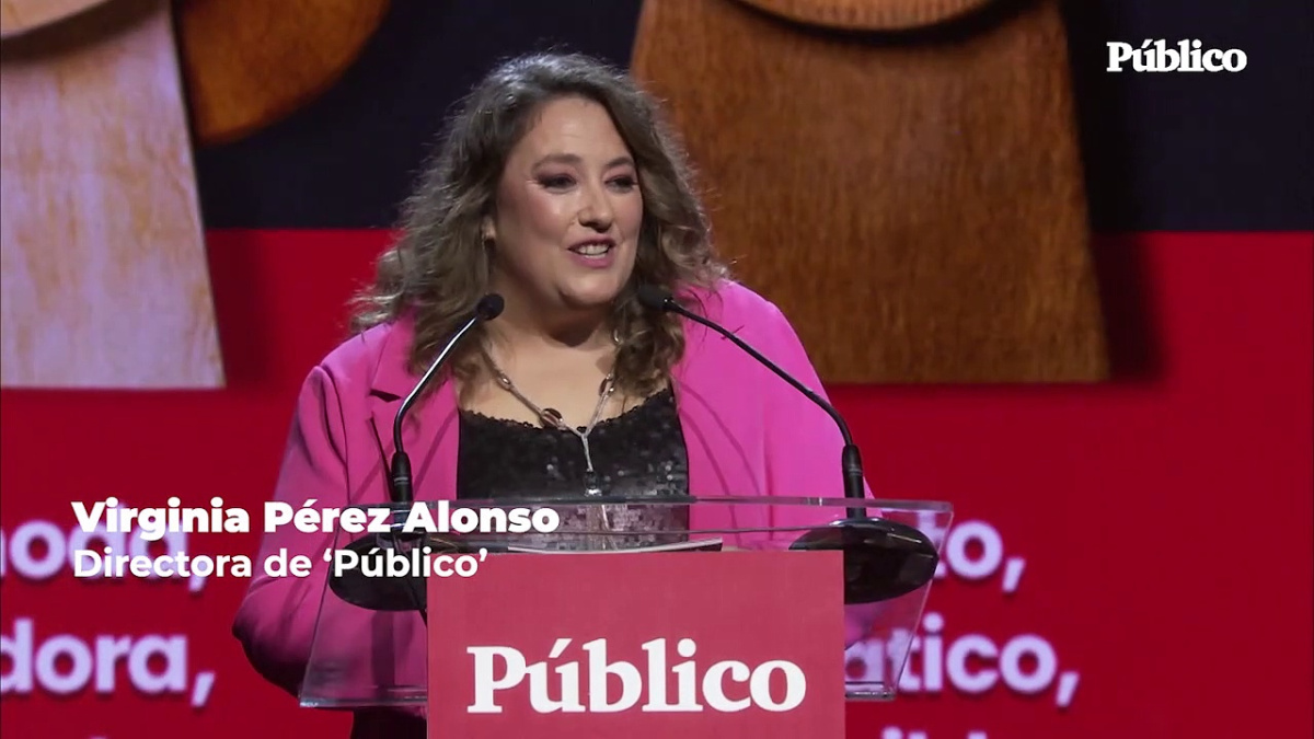 Virginia Pérez Alonso, en la gala del 15º aniversario de 'Público ...