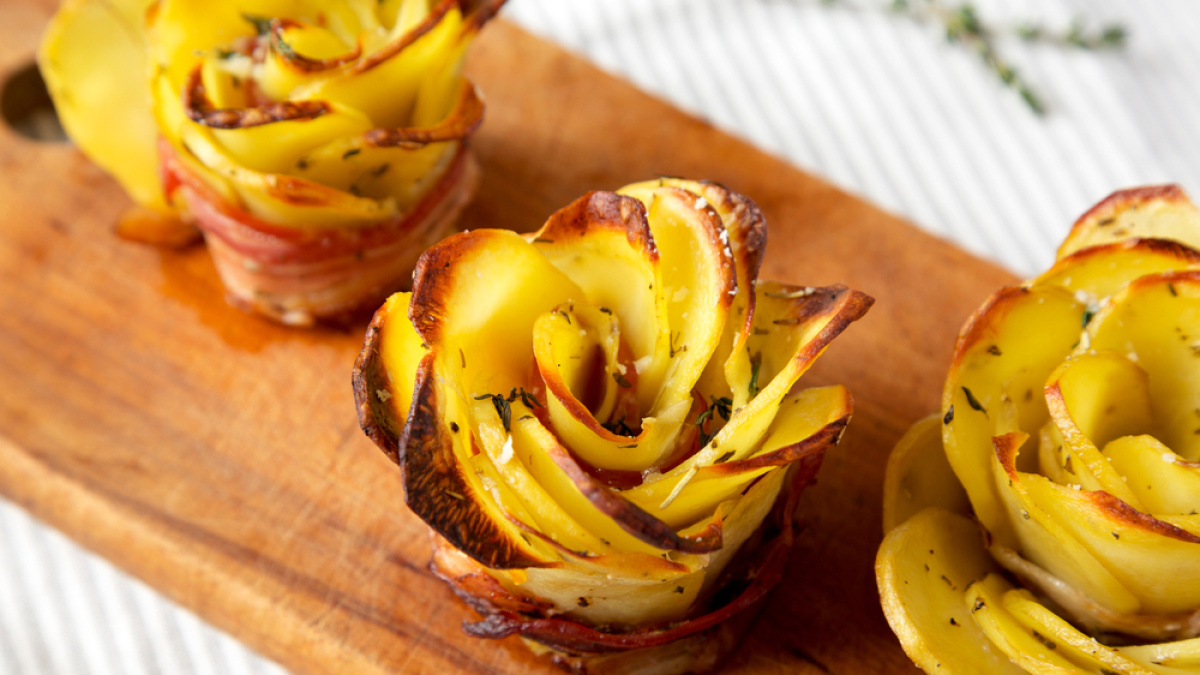 Receta de rosas de patata al horno | Público